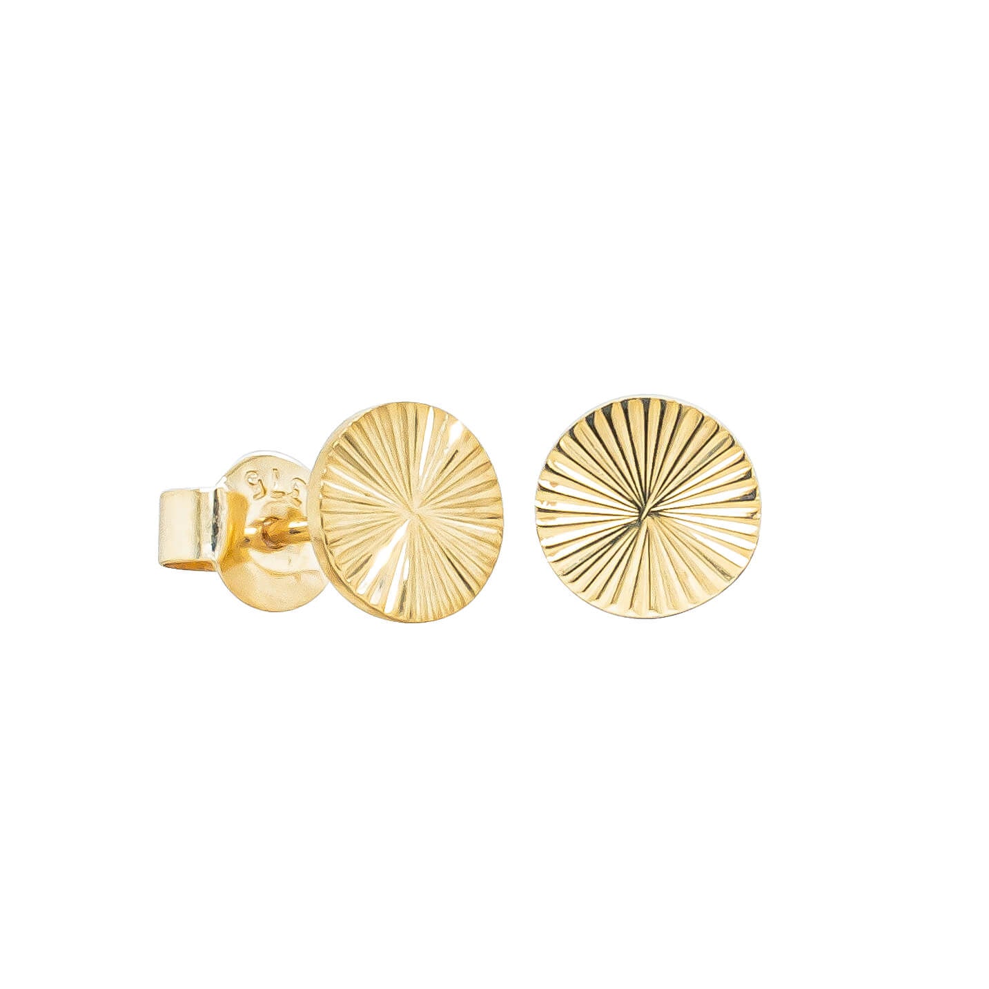 9ct Yellow Gold Mini Reflections Stud Earrings - W&H – Walker & Hall