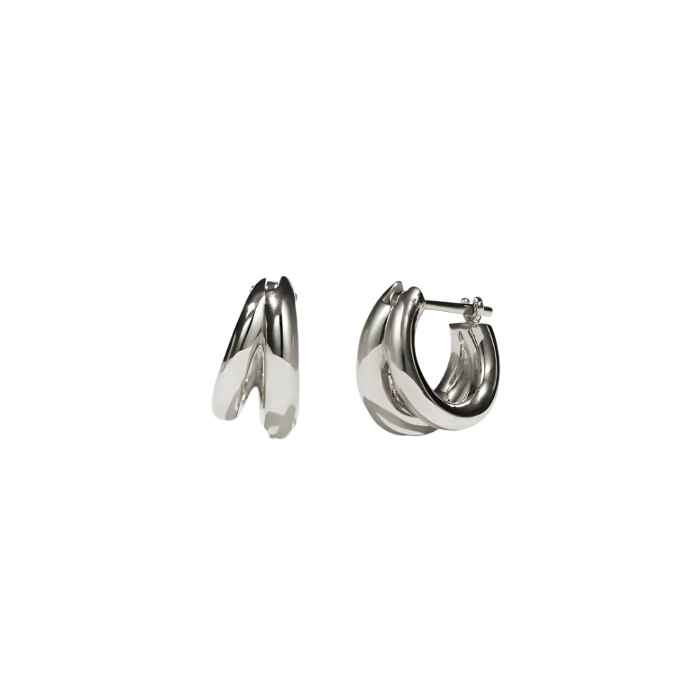 Meadowlark Small Coco Hoop Earrings - Sterling Silver – Walker & Hall