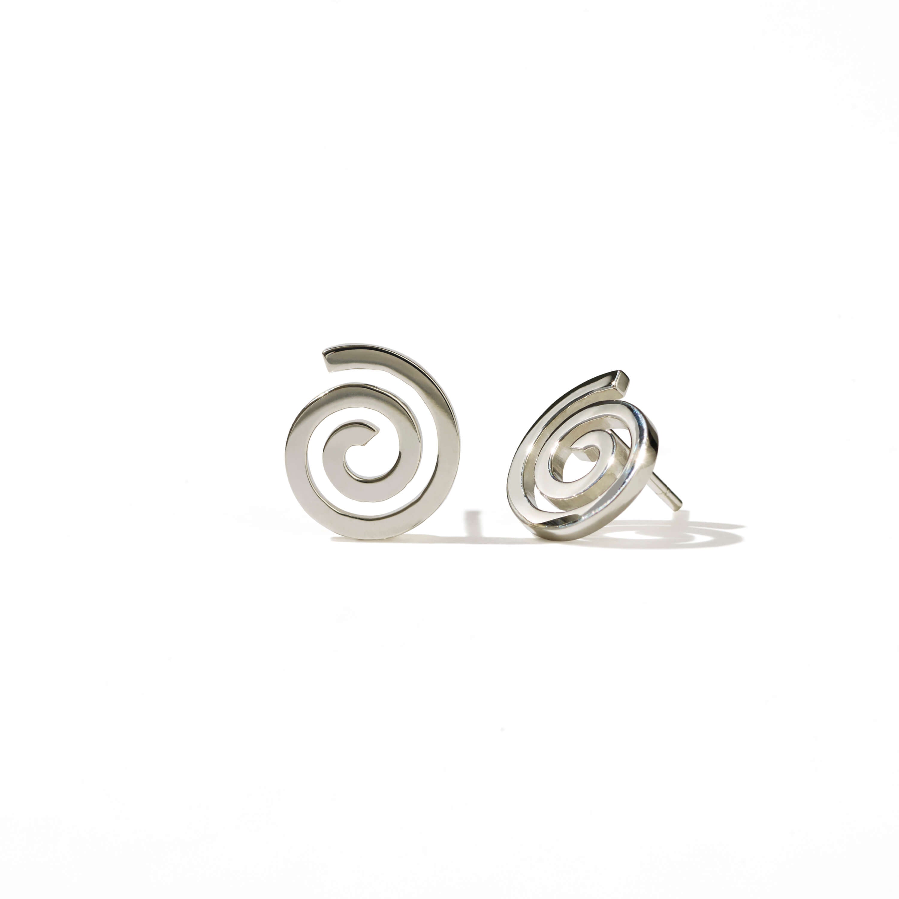 Meadowlark Spiral Studs - Sterling Silver – Walker & Hall
