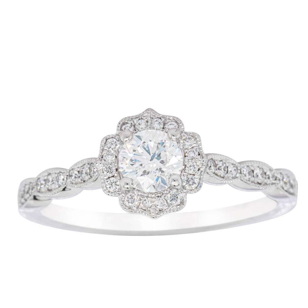 18ct White Gold .40ct Diamond Paramount Ring - Walker & Hall