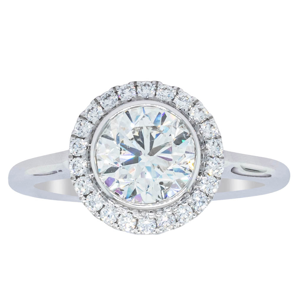 18ct White Gold 1.30ct Diamond Isla Ring - Walker & Hall