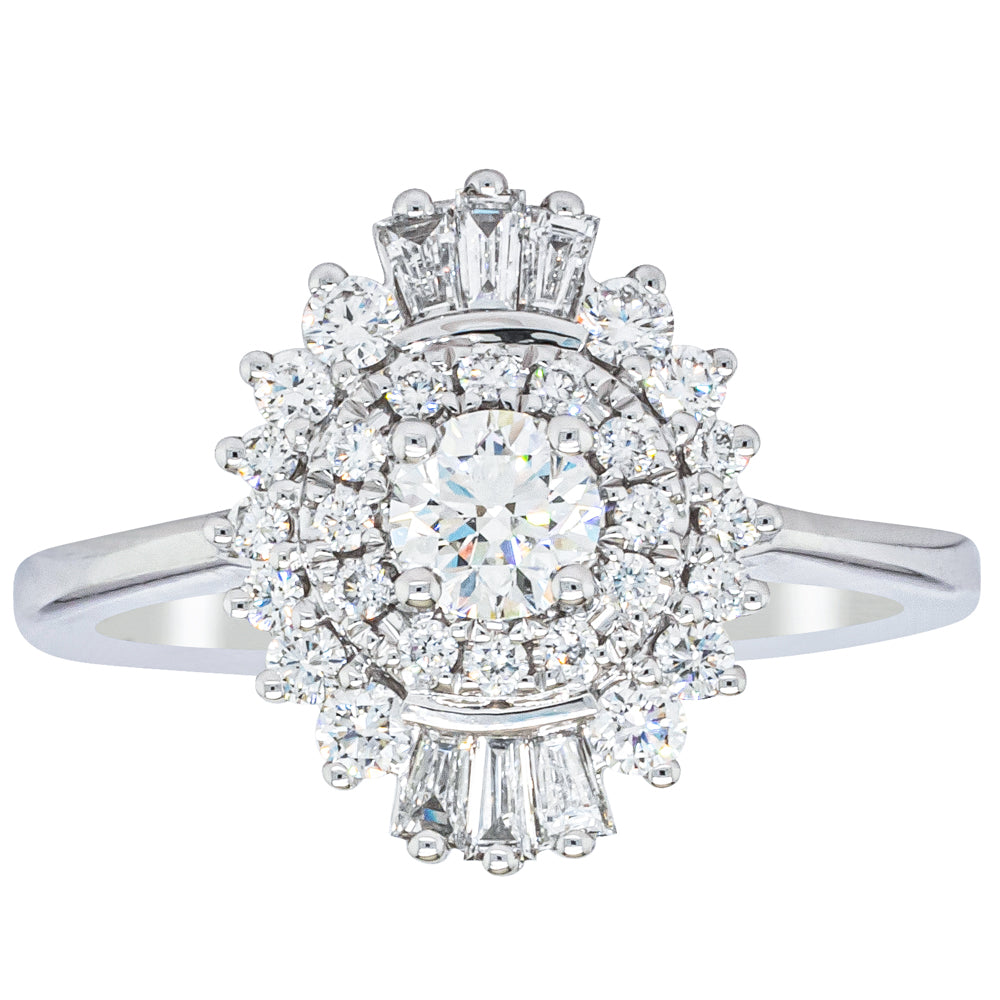 18ct White Gold .30ct Diamond Kira Ring – Walker & Hall