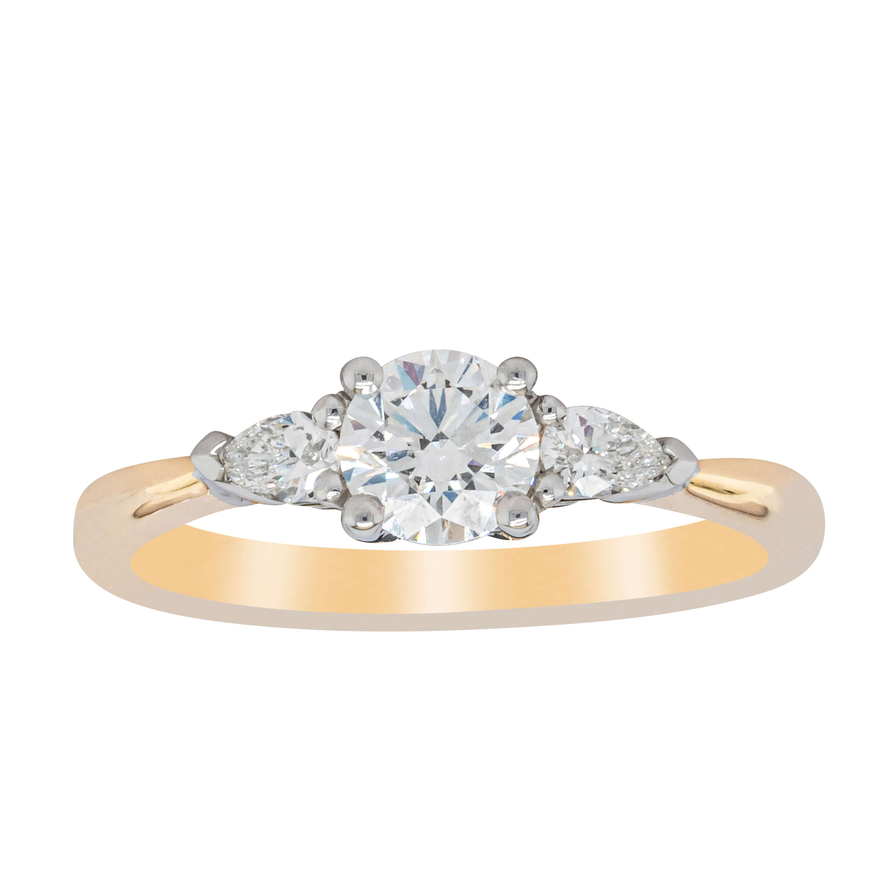 18ct Yellow Gold .52ct Diamond Ayla Ring – Walker & Hall