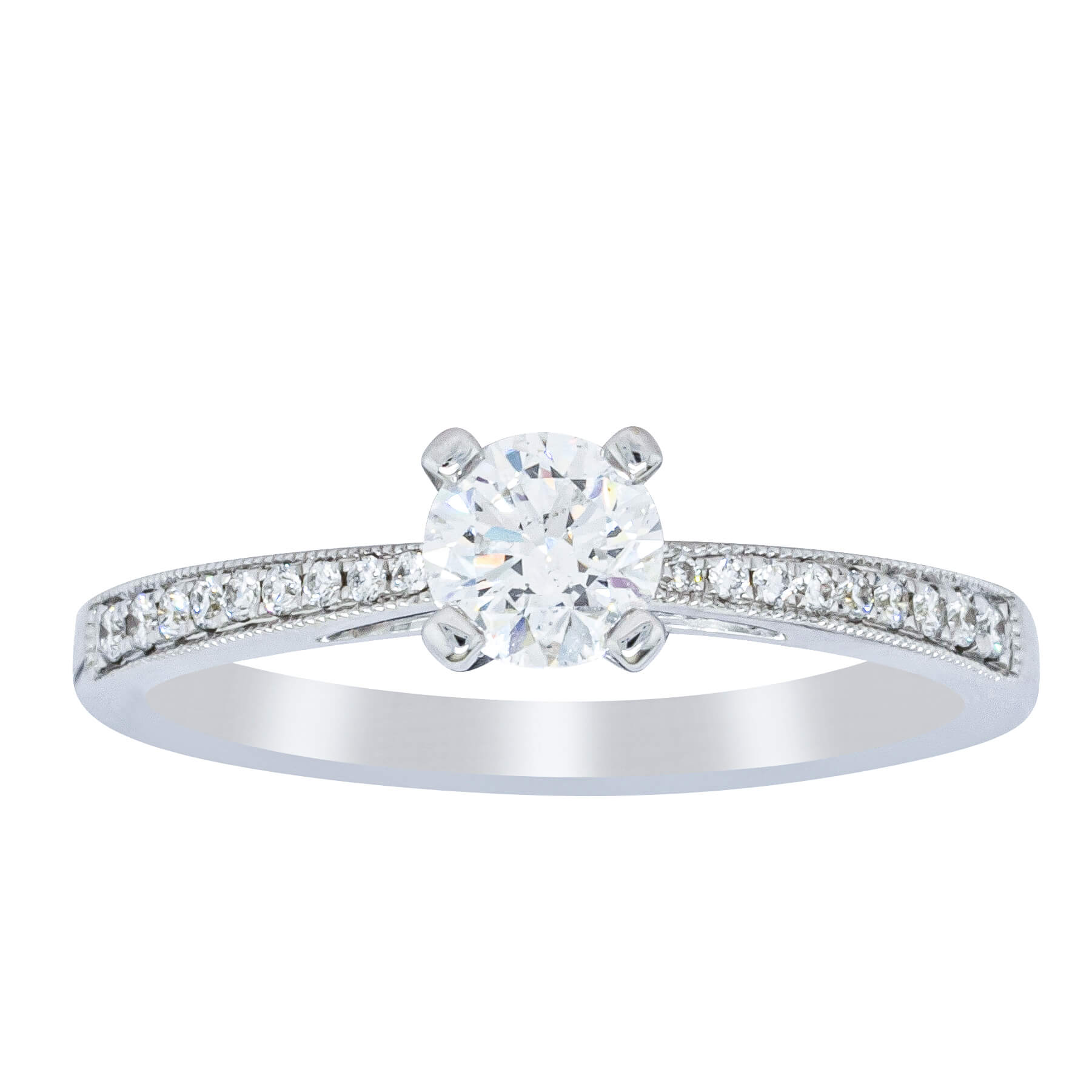 14ct White Gold .40ct Diamond Helena Ring - Walker & Hall