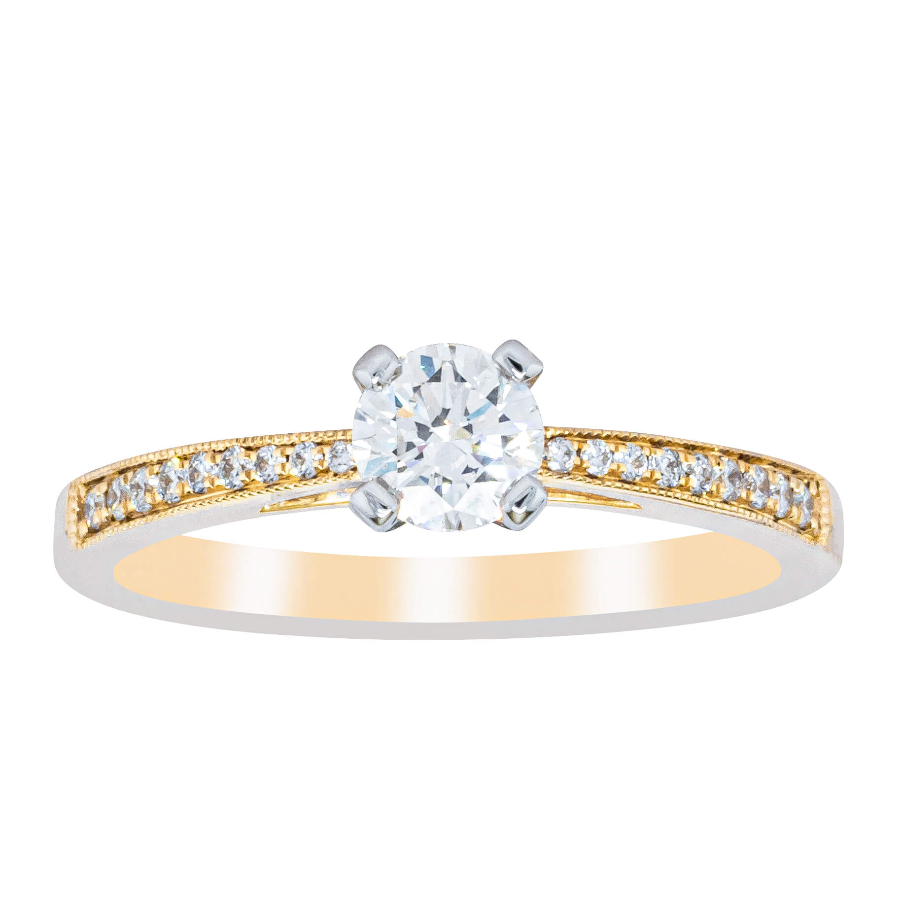 14ct Yellow Gold .40ct Diamond Helena Ring - Walker & Hall
