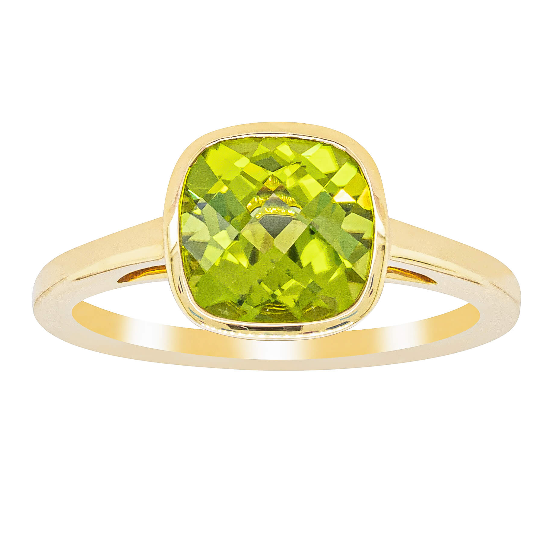 18ct Yellow Gold Peridot Ring – Walker & Hall Jewellery
