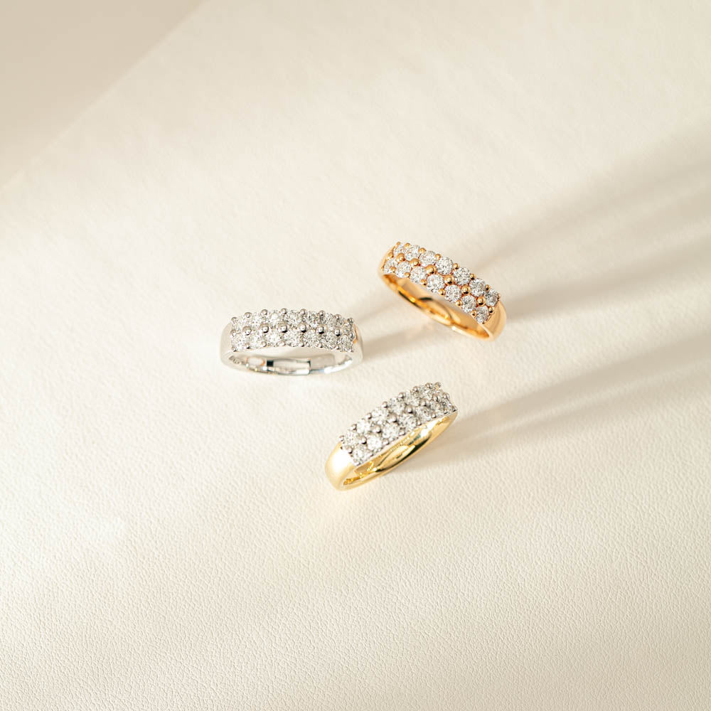 18ct Yellow Gold 1.00ct Diamond Apollo Ring - Walker & Hall