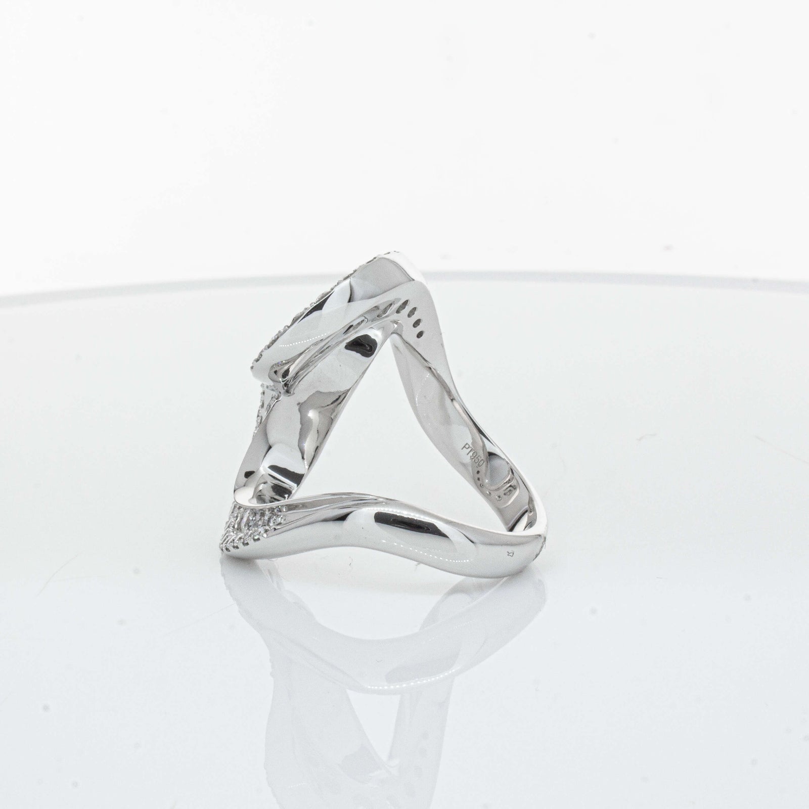Platinum 1.55ct Diamond Flamenco Ring - Walker & Hall