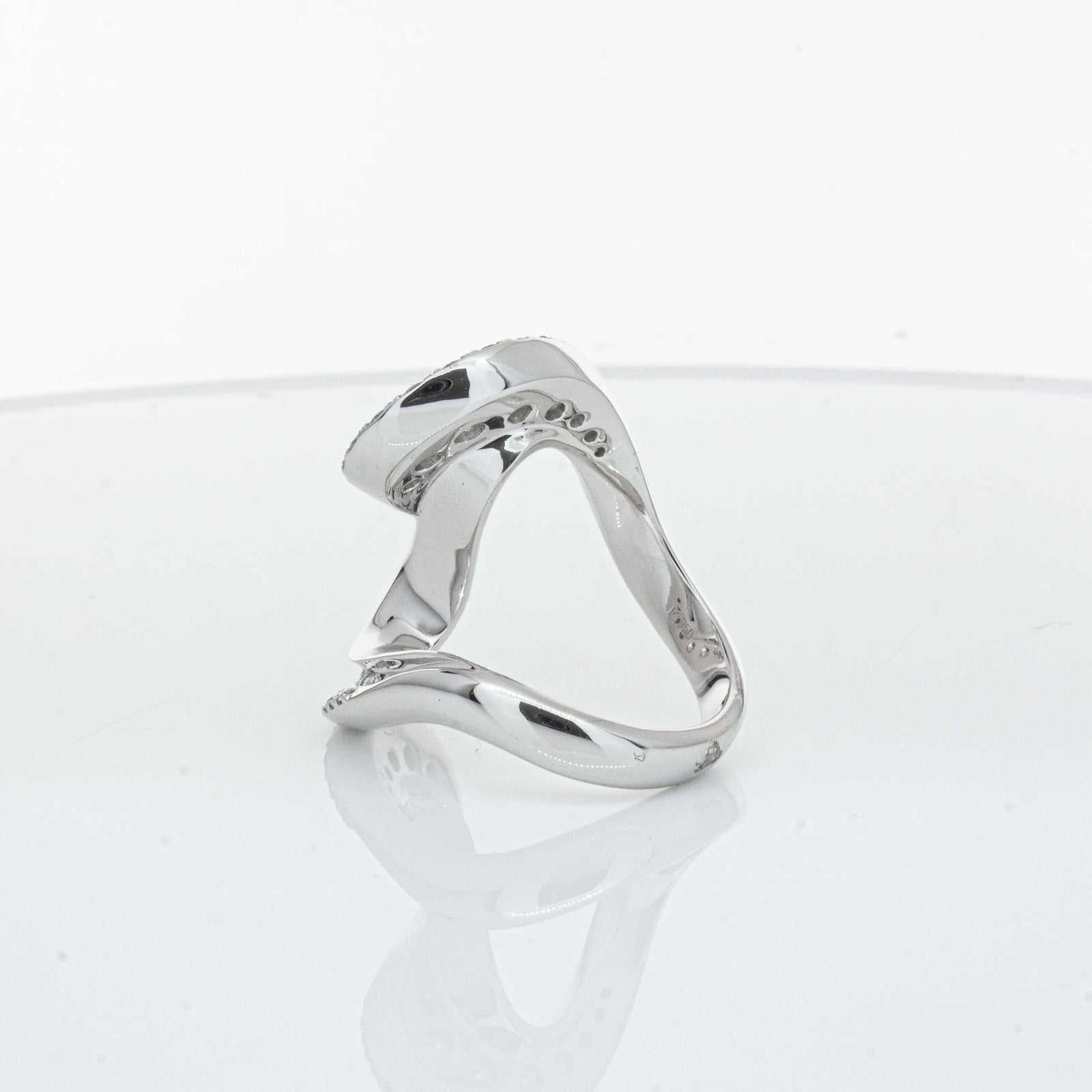 Platinum 1.55ct Diamond Flamenco Ring - Walker & Hall