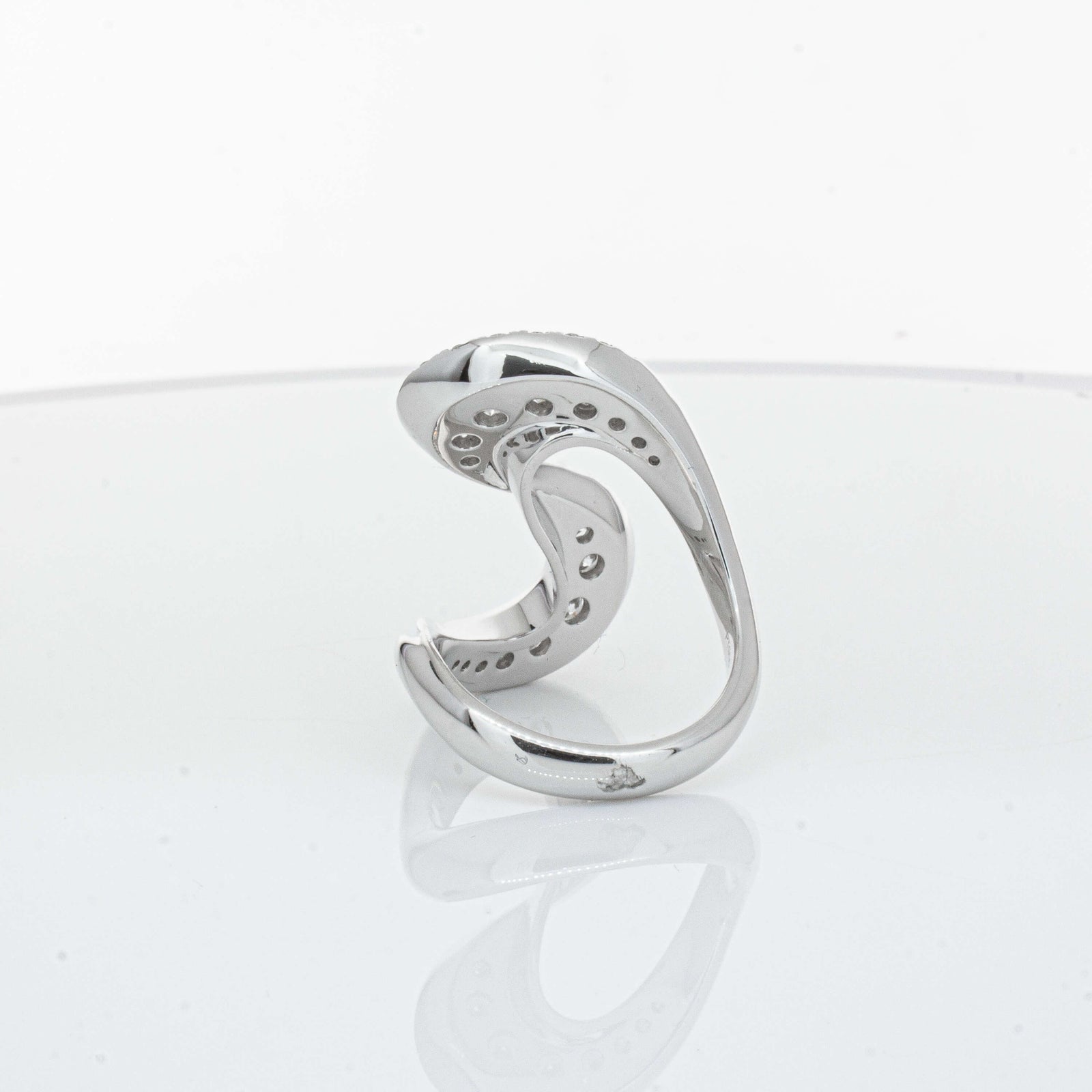 Platinum 1.55ct Diamond Flamenco Ring - Walker & Hall