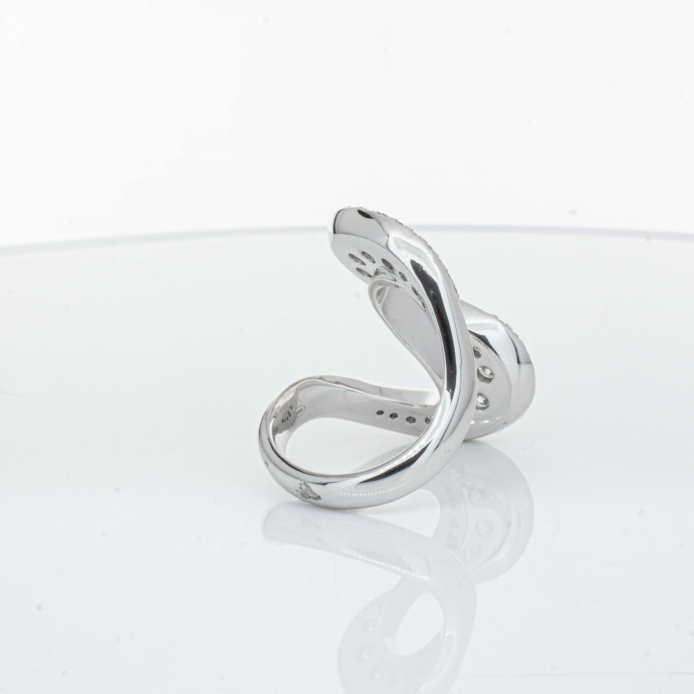Platinum 1.55ct Diamond Flamenco Ring - Walker & Hall