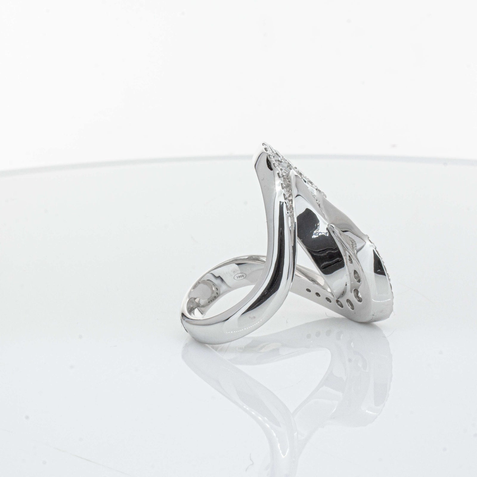 Platinum 1.55ct Diamond Flamenco Ring - Walker & Hall