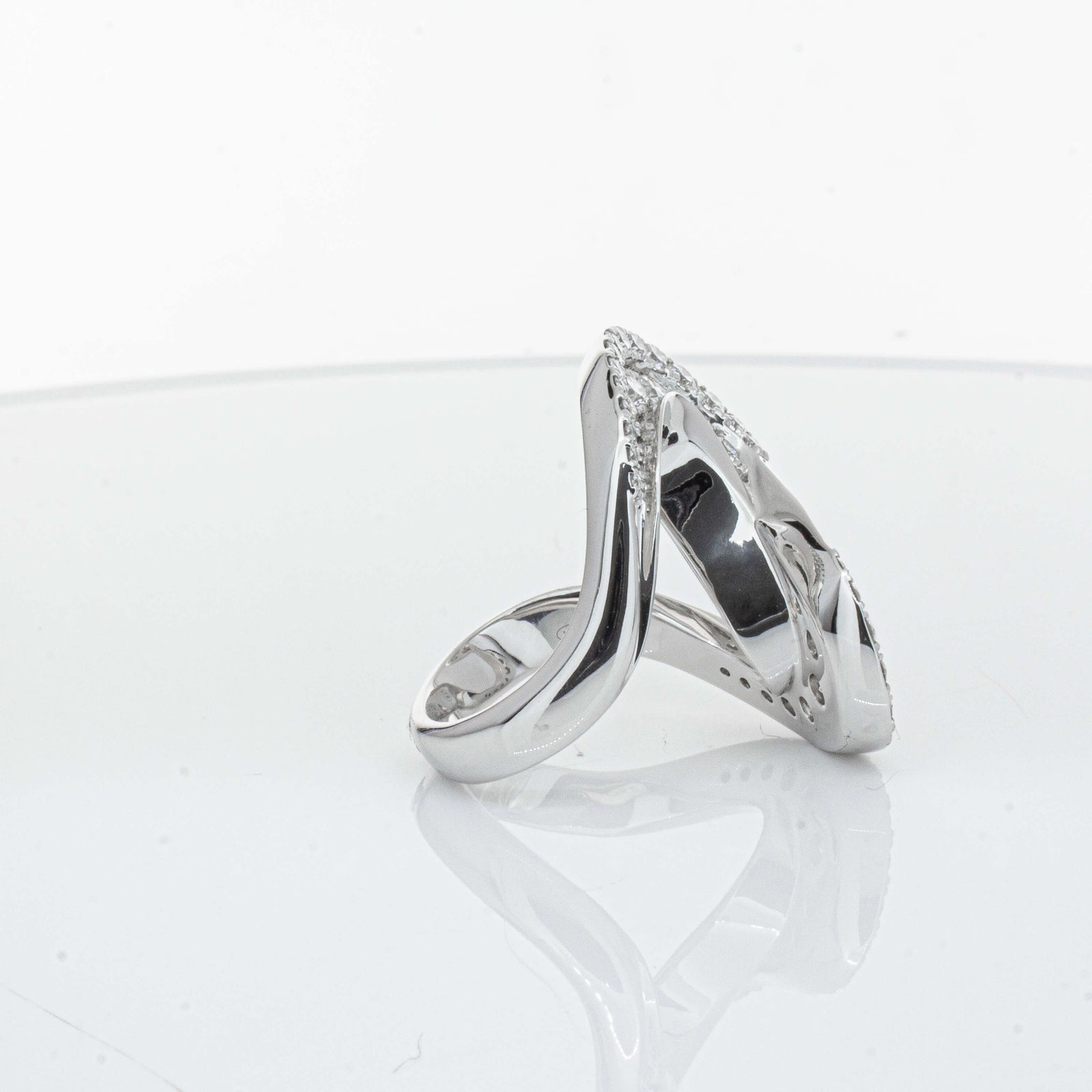 Platinum 1.55ct Diamond Flamenco Ring - Walker & Hall