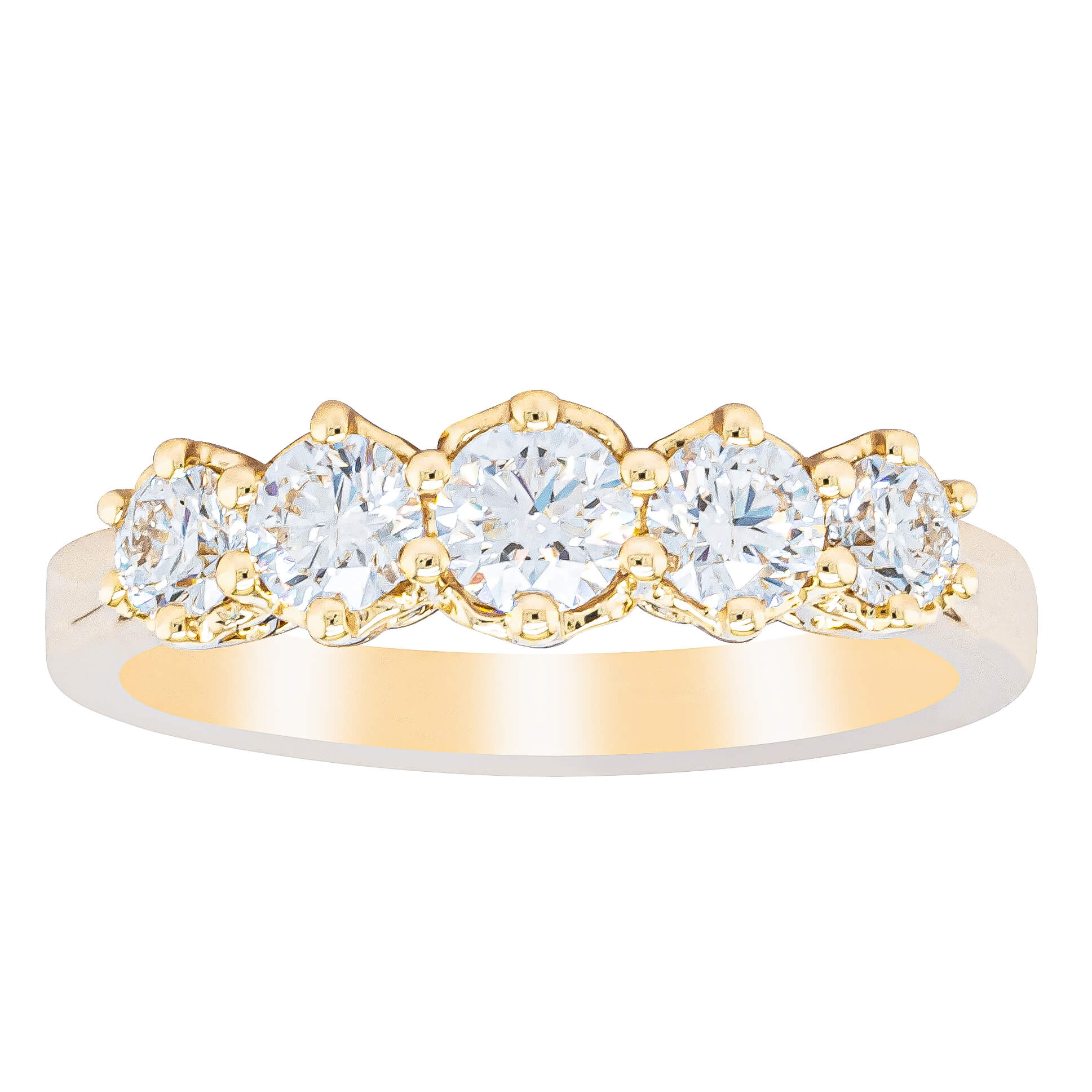 18ct Yellow Gold .8ct Diamond Monarch Ring - Walker & Hall