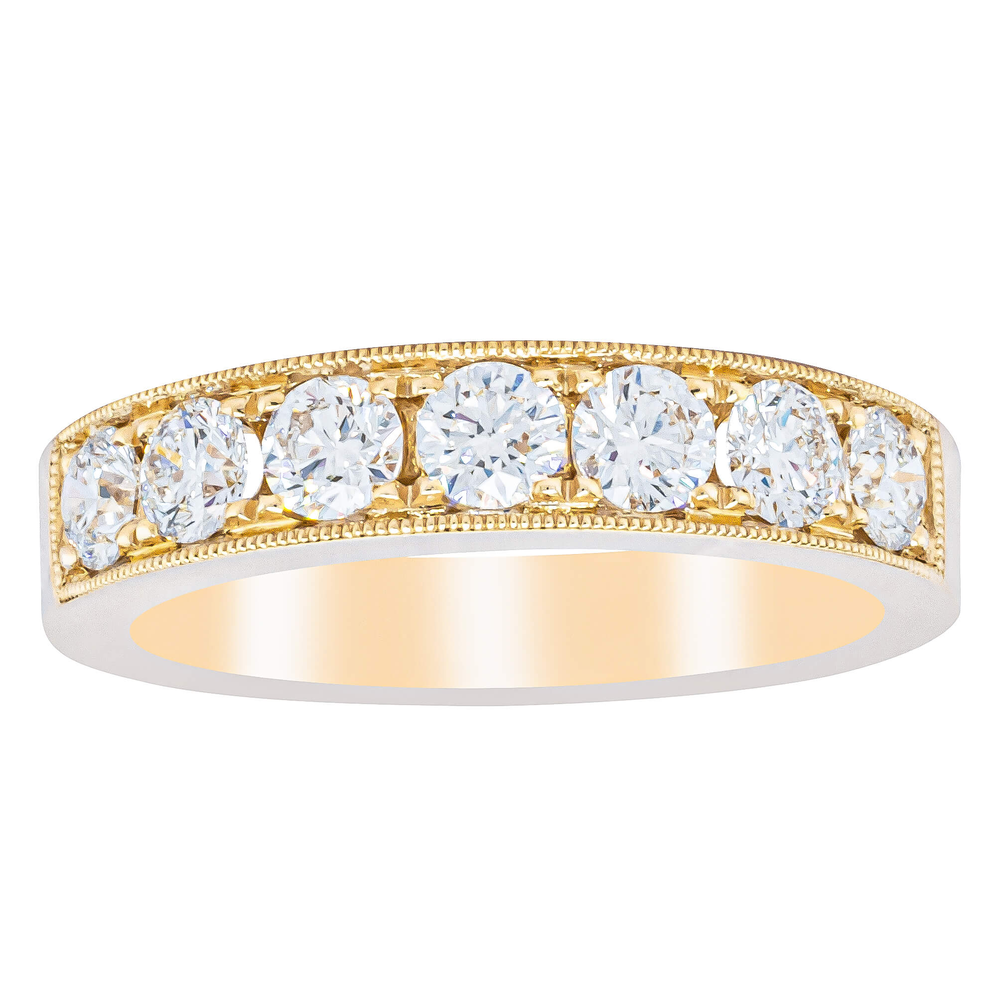 18ct Yellow Gold 1.00ct Diamond Orion Ring - Walker & Hall