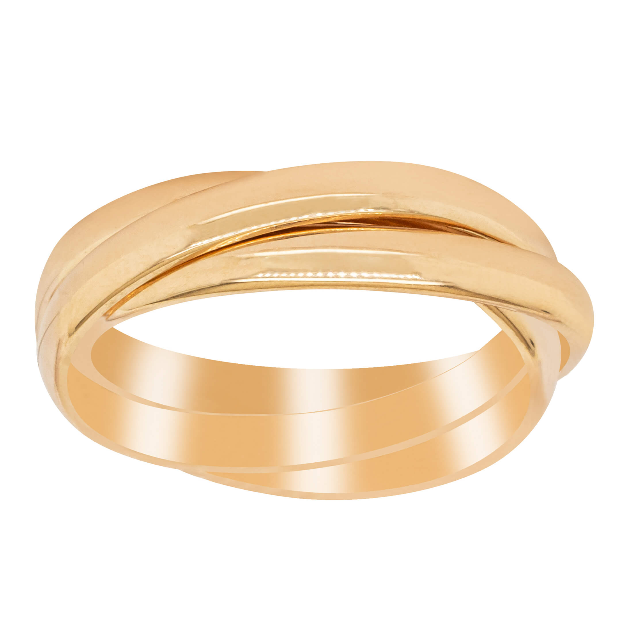 Deja Vu 18ct Rose Gold Russian Wedding Ring - Walker & Hall