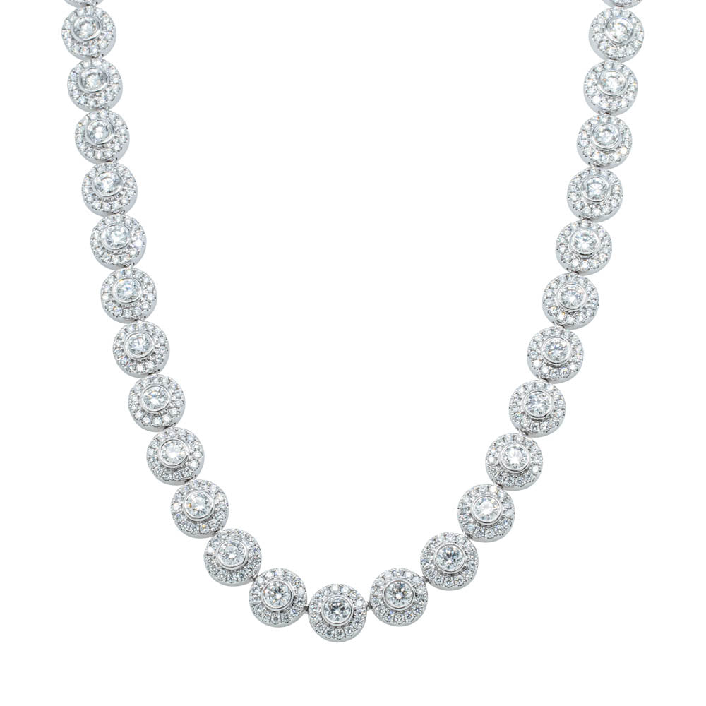 18ct White Gold 12.01ct Diamond Isla Necklace - W&H – Walker & Hall