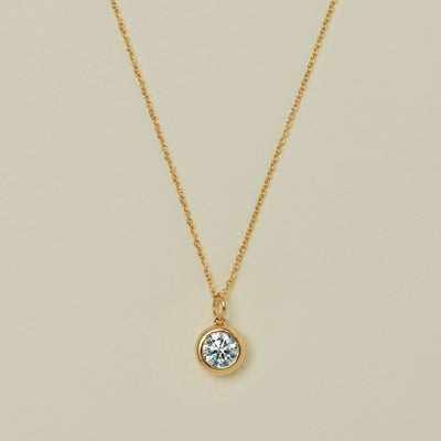 18ct Yellow Gold 1.00ct+ Diamond Natalia Pendant – Walker & Hall