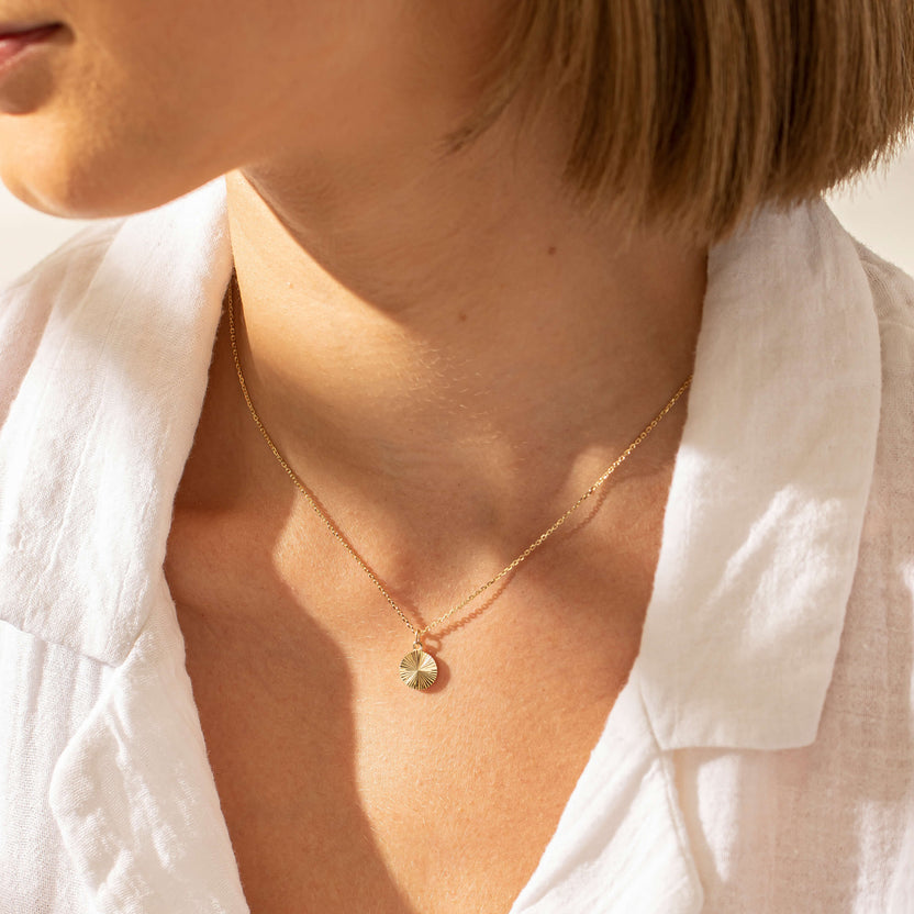 Sterling Silver Mini Reflections Pendant - Walker & Hall