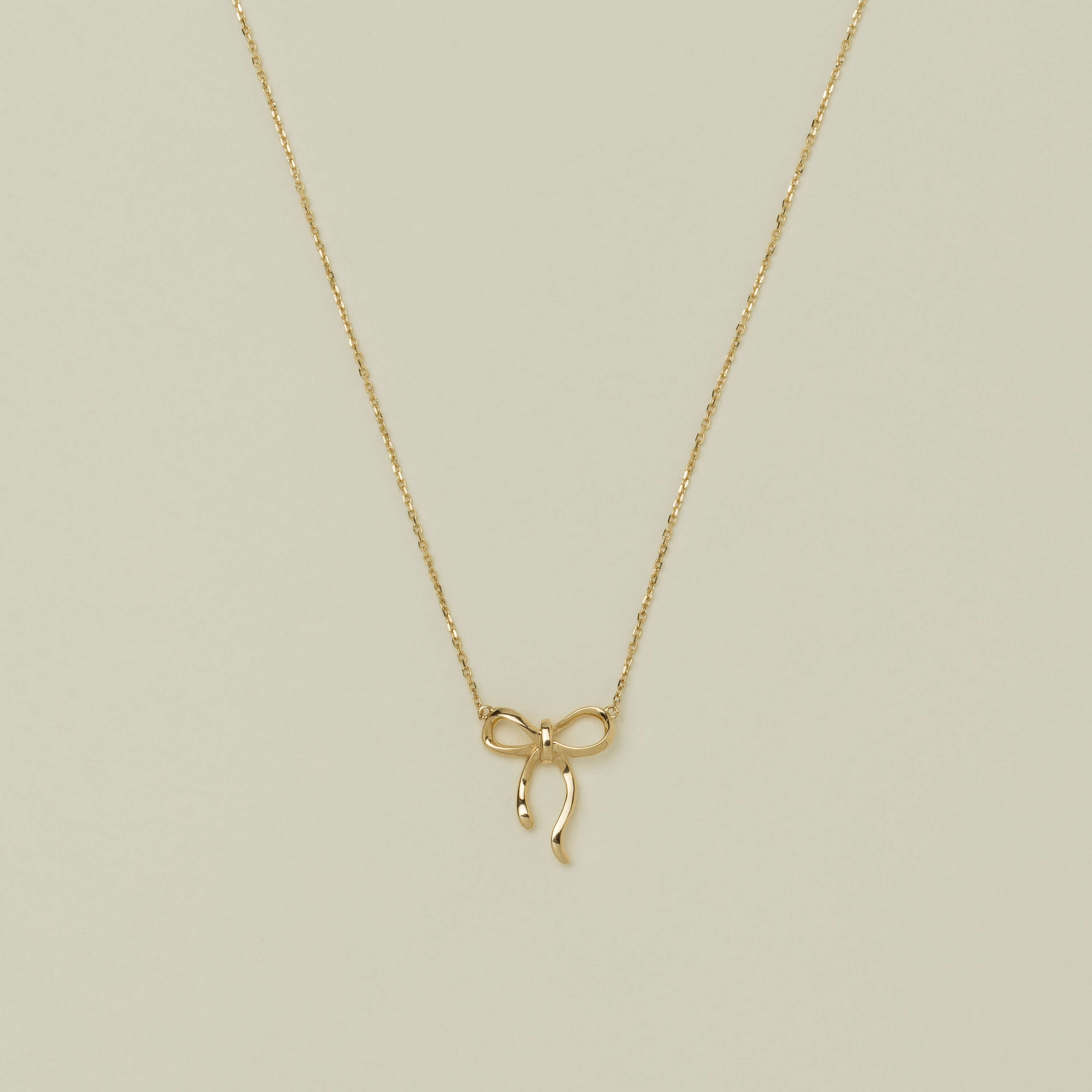 9ct Yellow Gold Infinity Bow Pendant - Walker & Hall