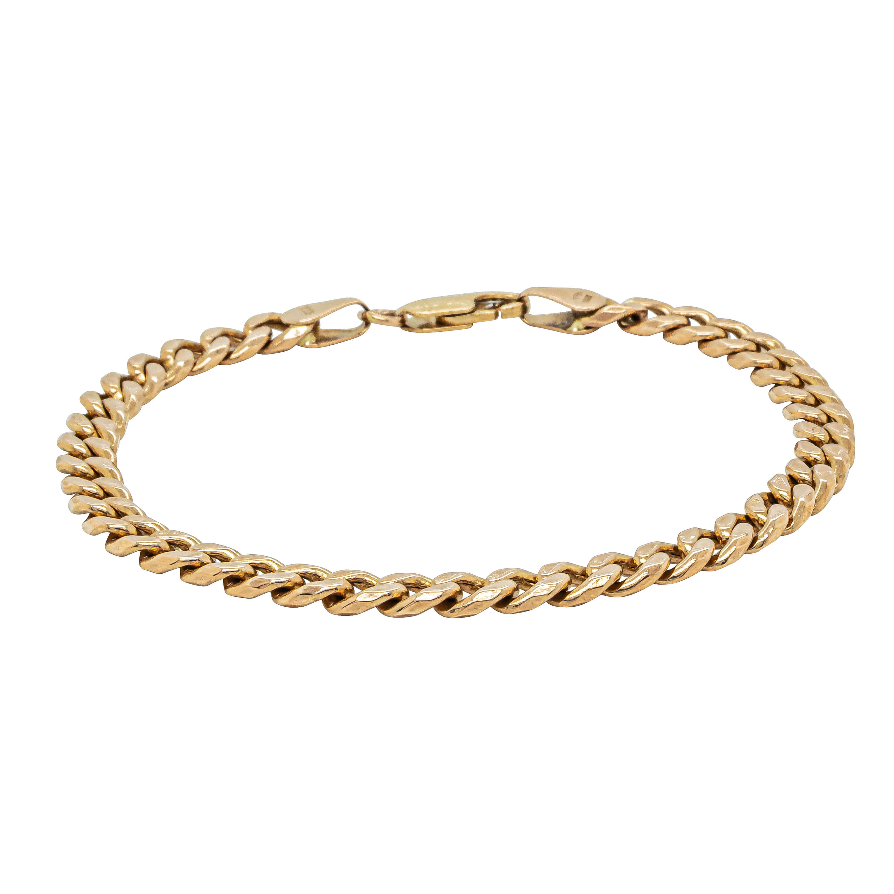 Deja Vu 9ct Rose Gold Hollow Curb Link Bracelet 18.5cm – Walker & Hall