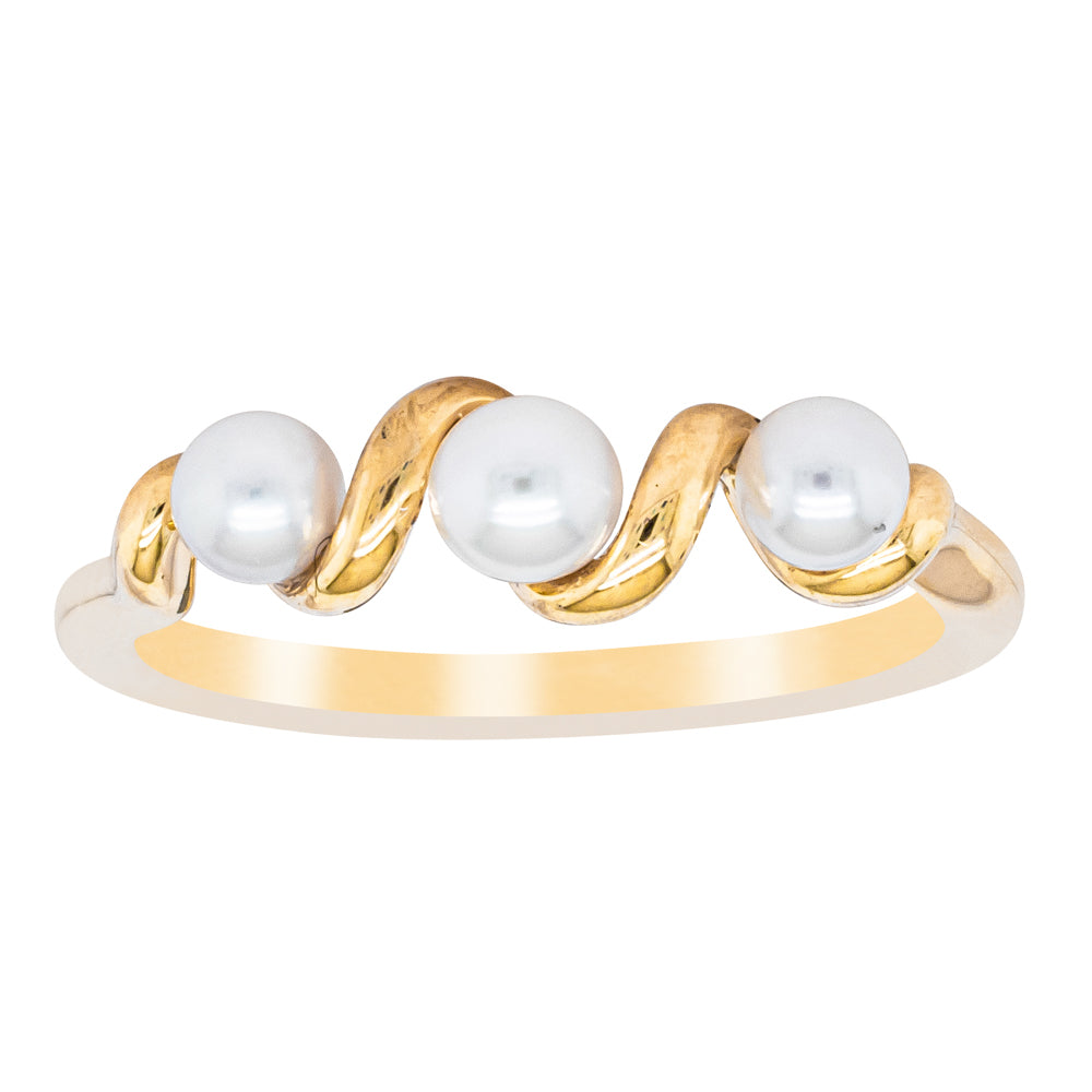 18ct Yellow Gold Akoya Pearl Margaux Ring – Walker & Hall