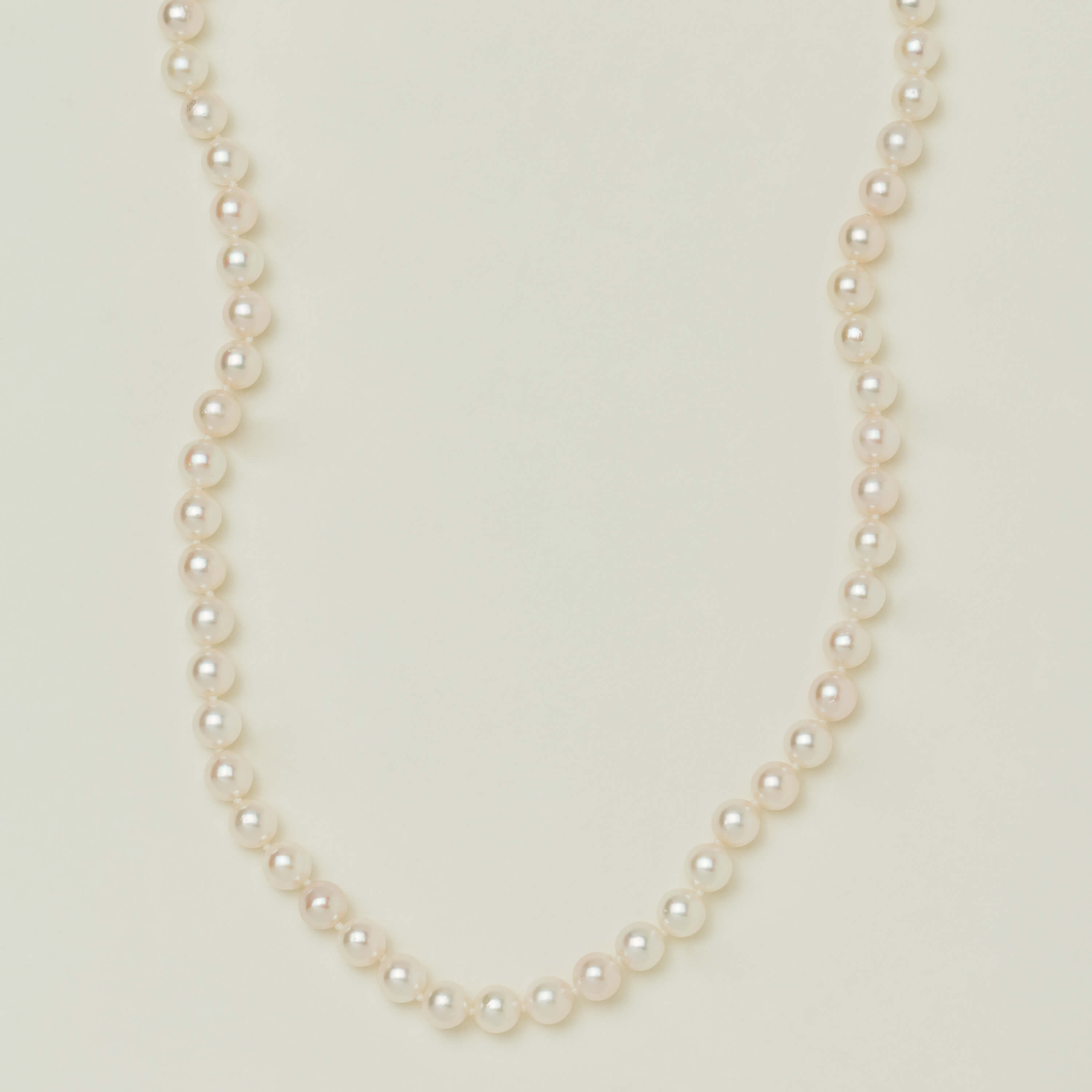 9ct Yellow Gold Akoya 7-7.5mm Pearl Strand - 50cm – Walker & Hall