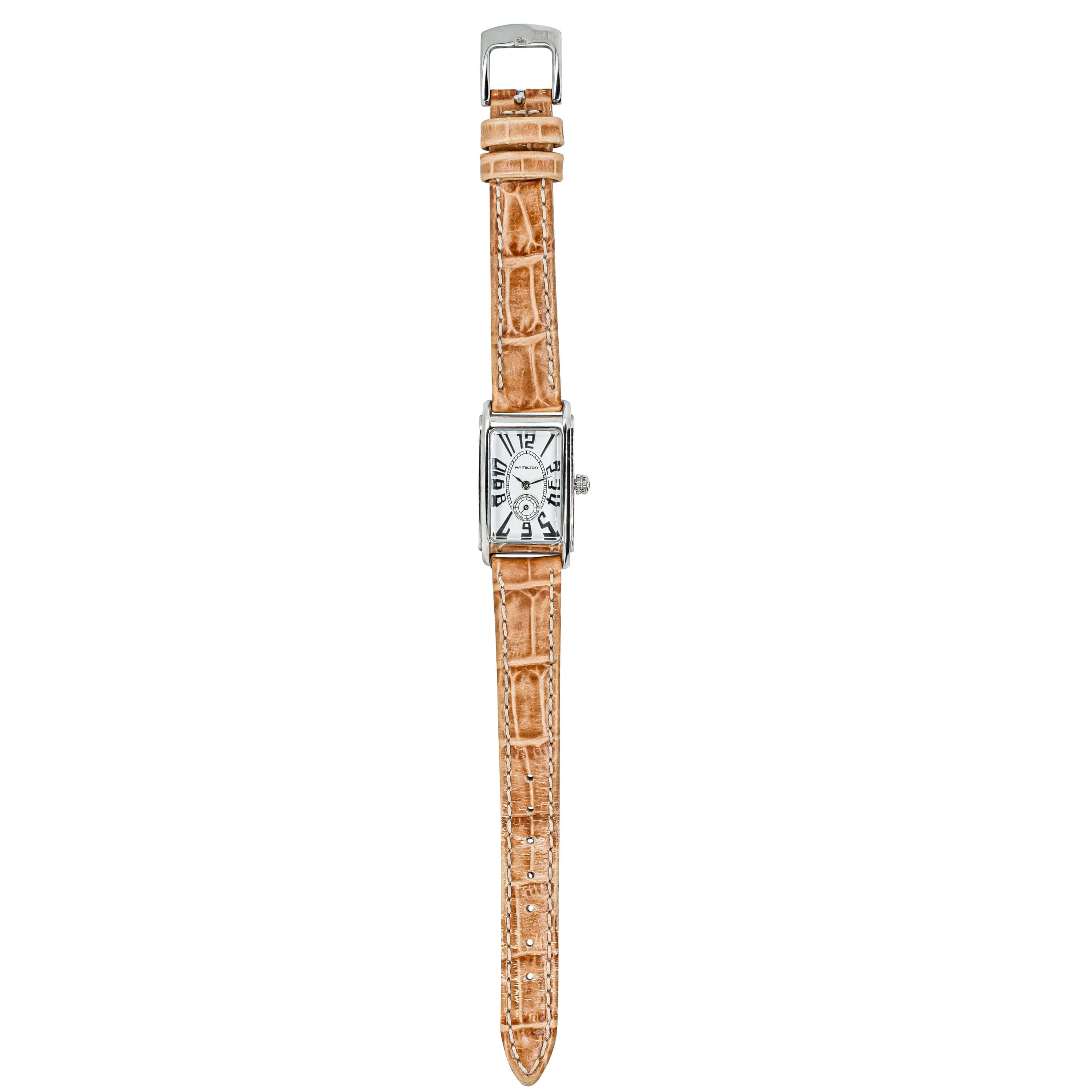 Deja Vu Stainless Steel Hamilton Ardmore Watch With Tan Leather Strap ...