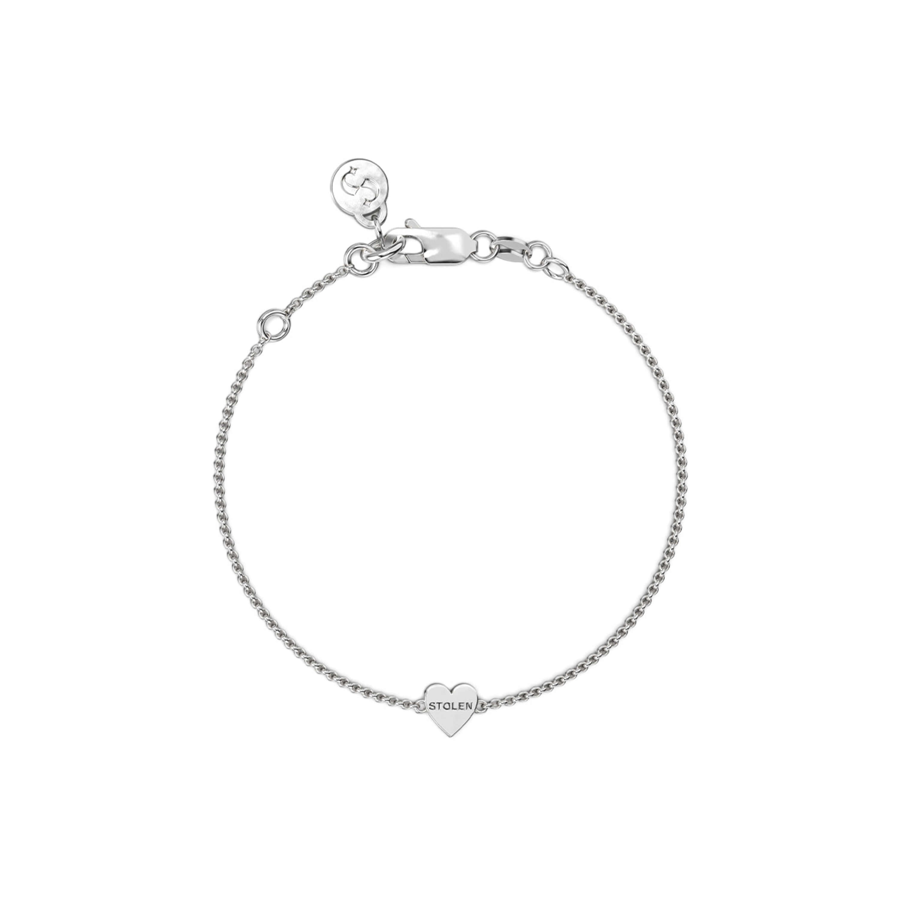Stolen Girlfriends Club Single Heart Bracelet -Silver – Walker & Hall