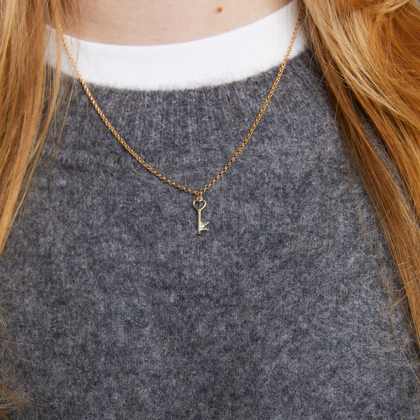 Karen Walker Super Monogram Key Necklace - Sterling Silver – Walker & Hall
