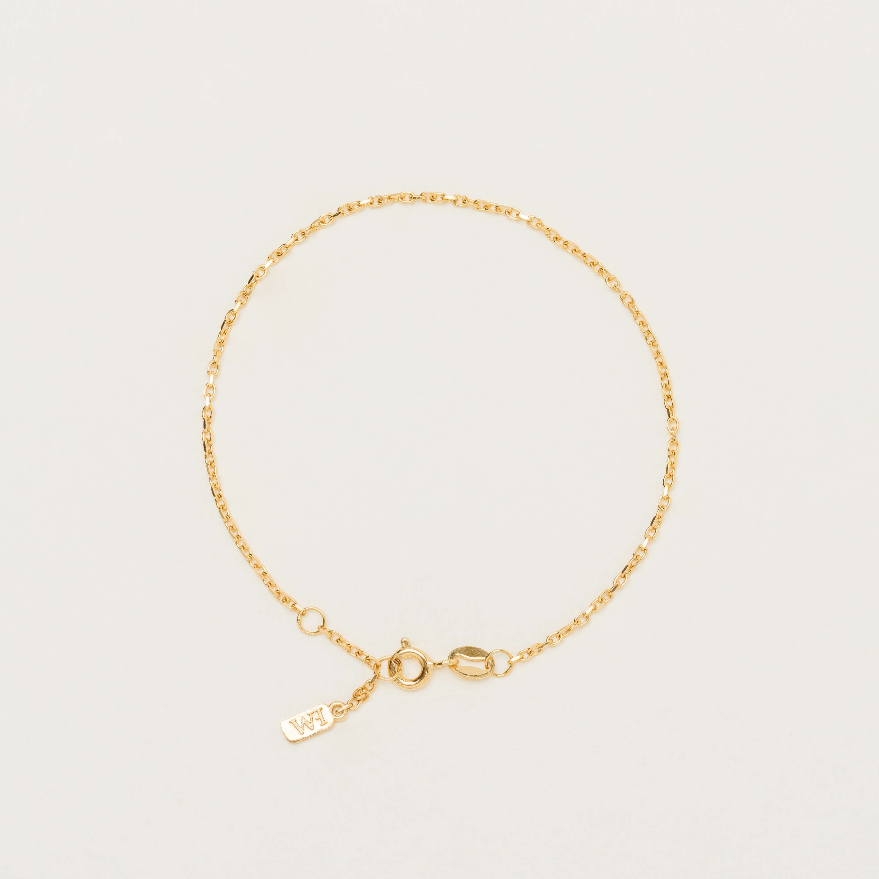 9ct Yellow Gold Noted Bracelet (Chain Only) - Walker&Hall – Walker & Hall