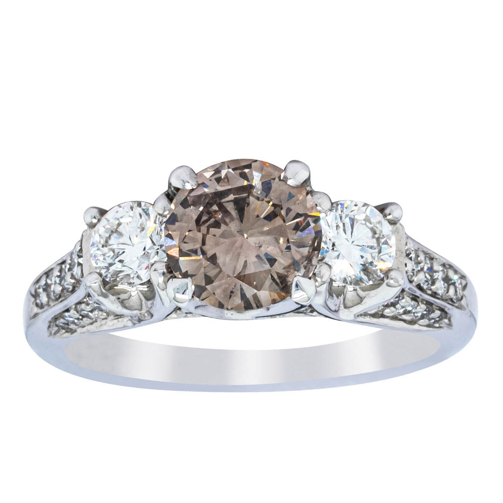 18ct White Gold Mocha Diamond Ring - Walker & Hall