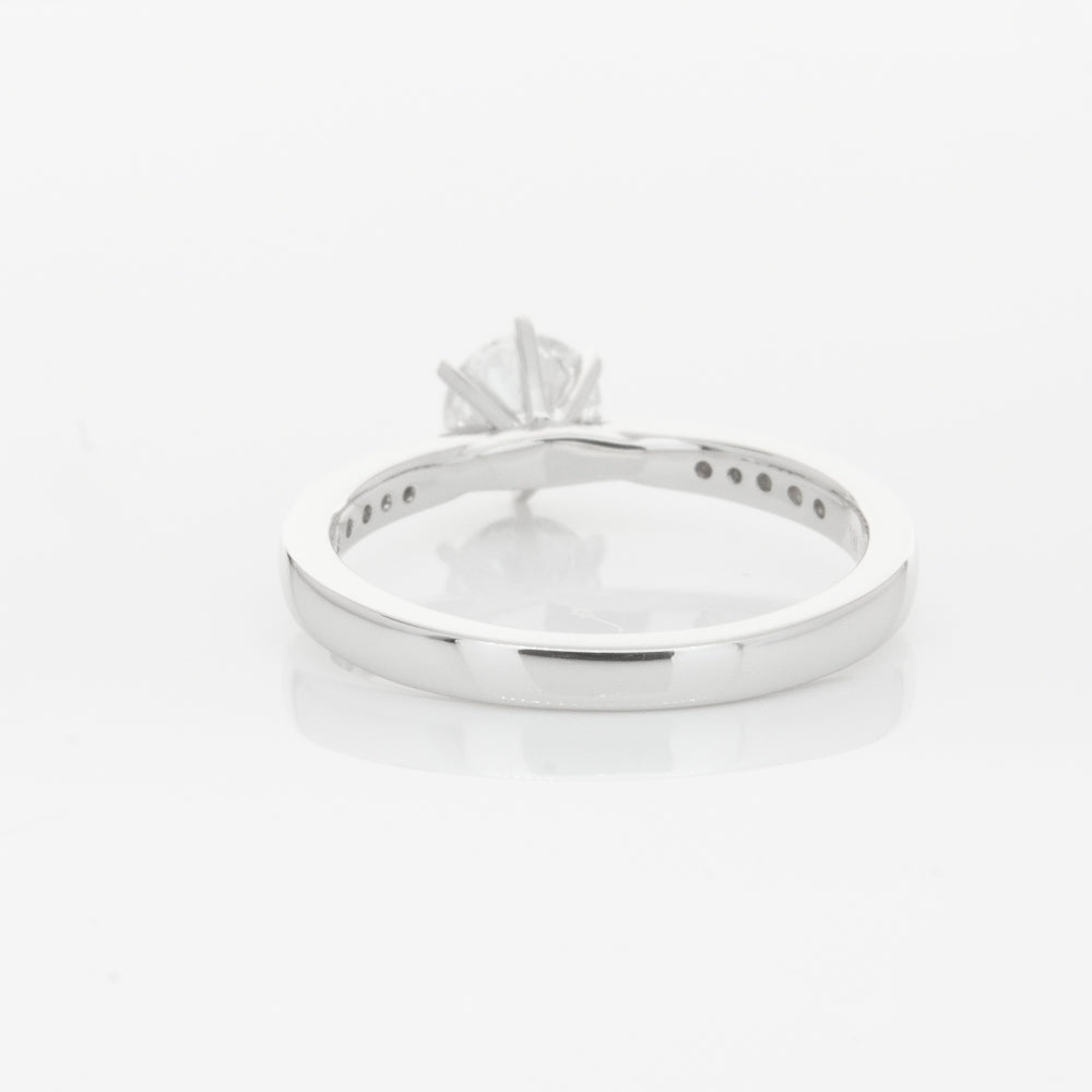 18ct White Gold .70ct F SI2 Diamond Zenith Ring -Walker&Hall – Walker ...