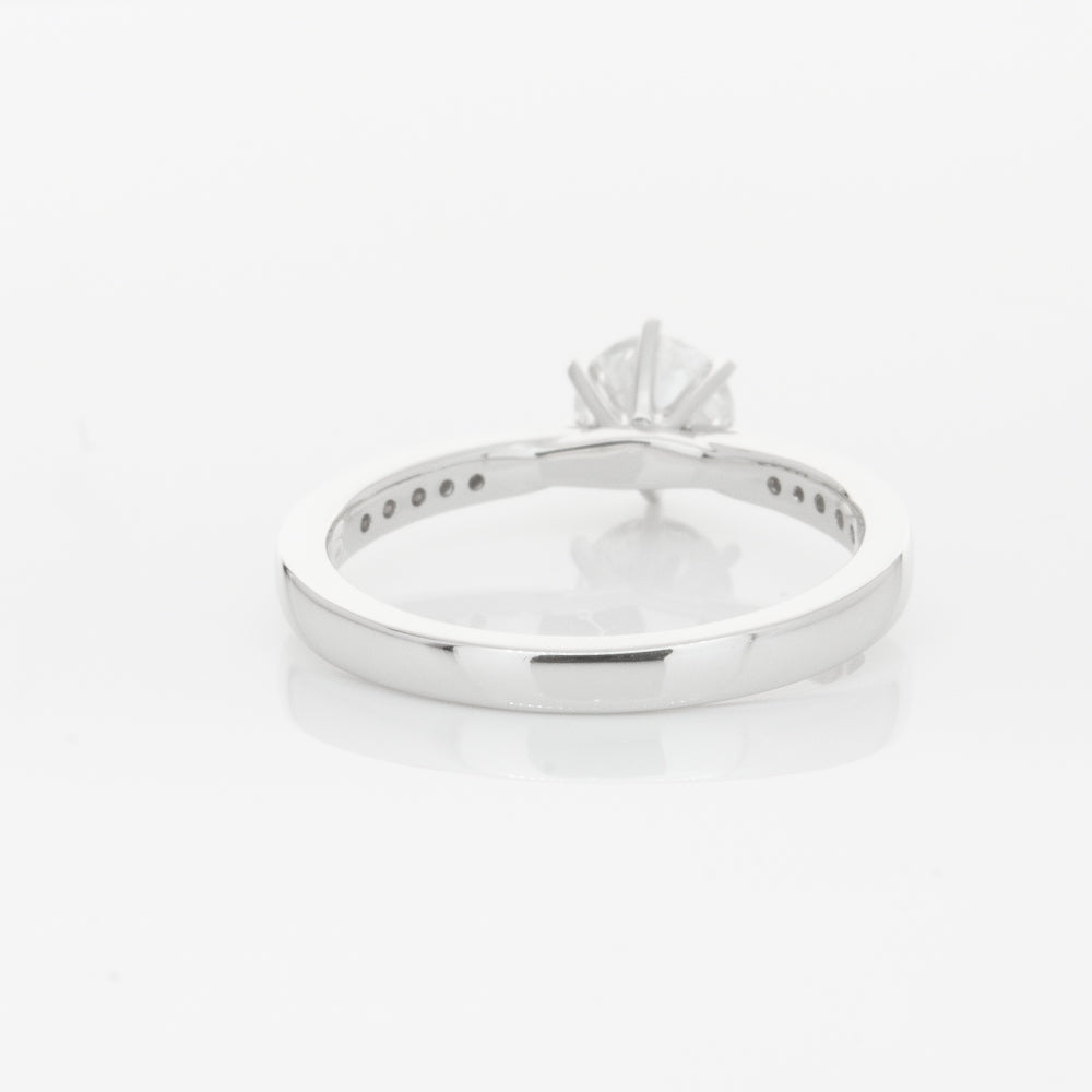 18ct White Gold .70ct F SI2 Diamond Zenith Ring -Walker&Hall – Walker ...