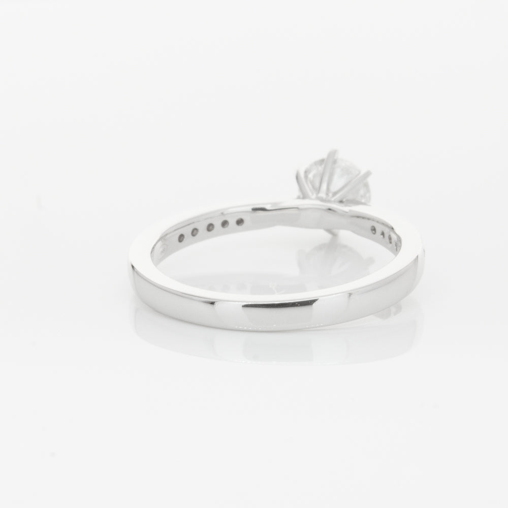 18ct White Gold .70ct F SI2 Diamond Zenith Ring -Walker&Hall – Walker ...