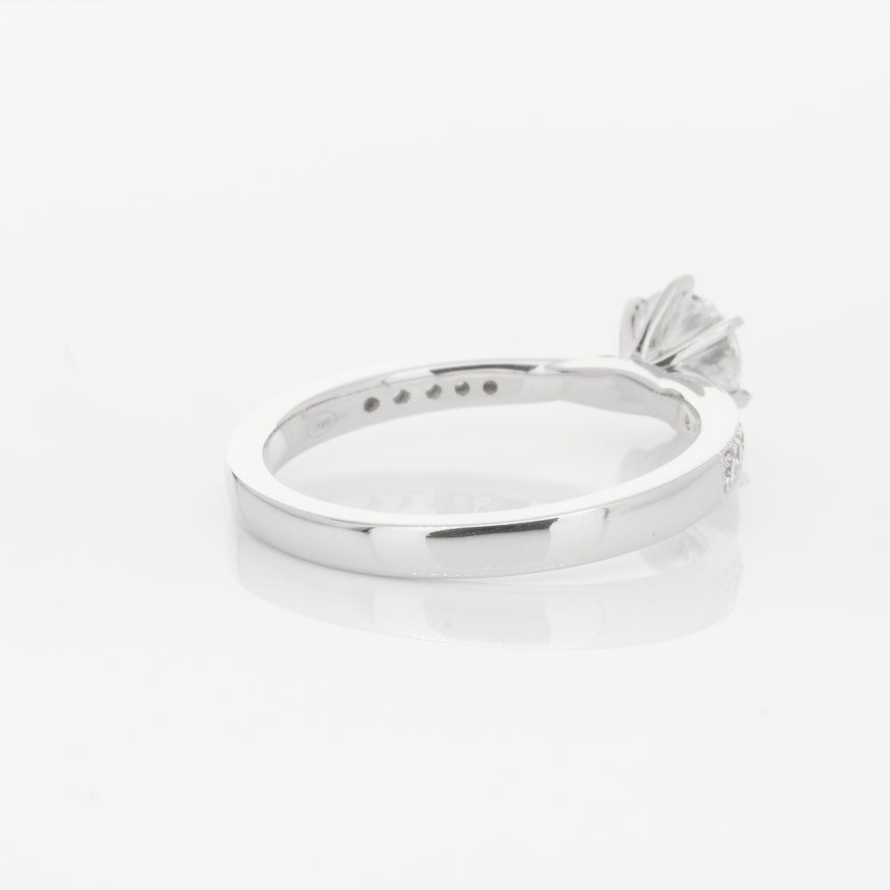 18ct White Gold .70ct F SI2 Diamond Zenith Ring -Walker&Hall – Walker ...
