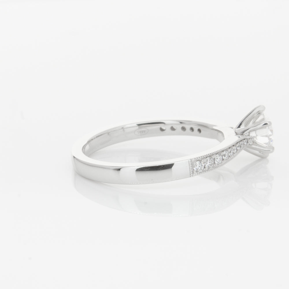 18ct White Gold .70ct F SI2 Diamond Zenith Ring -Walker&Hall – Walker ...