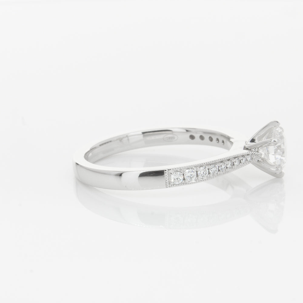 18ct White Gold .70ct F SI2 Diamond Zenith Ring -Walker&Hall – Walker ...