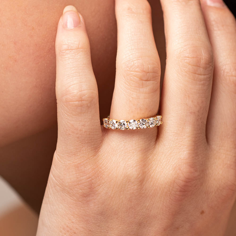 18ct Yellow Gold 1.33ct Diamond Panorama Ring - Walker & Hall