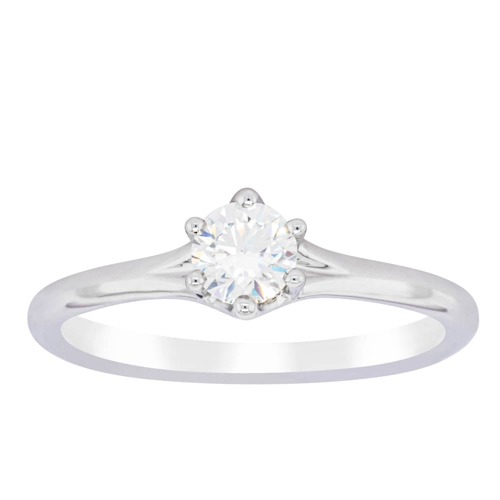 18ct White Gold Diamond Grace Ring - Walker & Hall