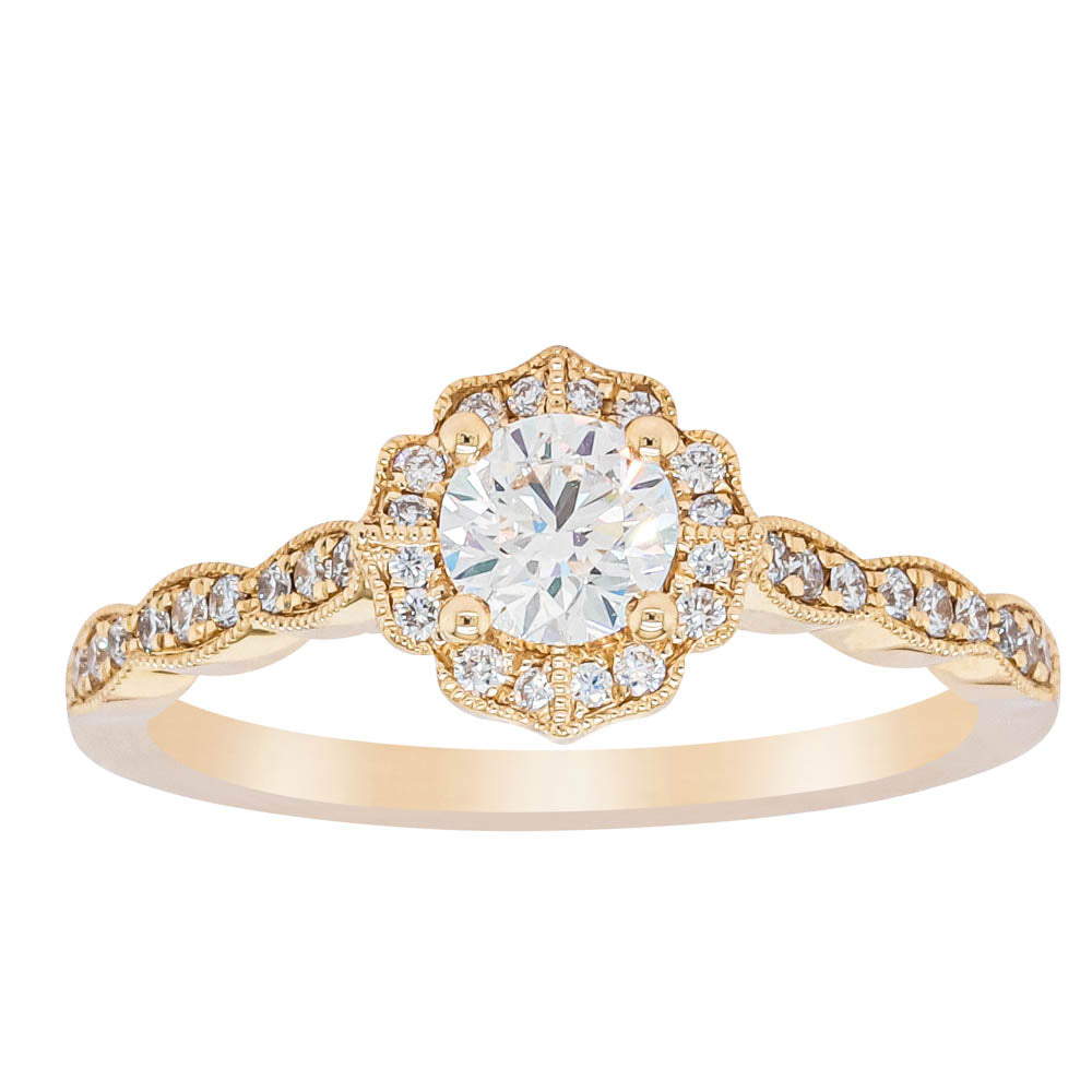 18ct Yellow Gold .38ct Diamond Paramount Ring - Walker & Hall
