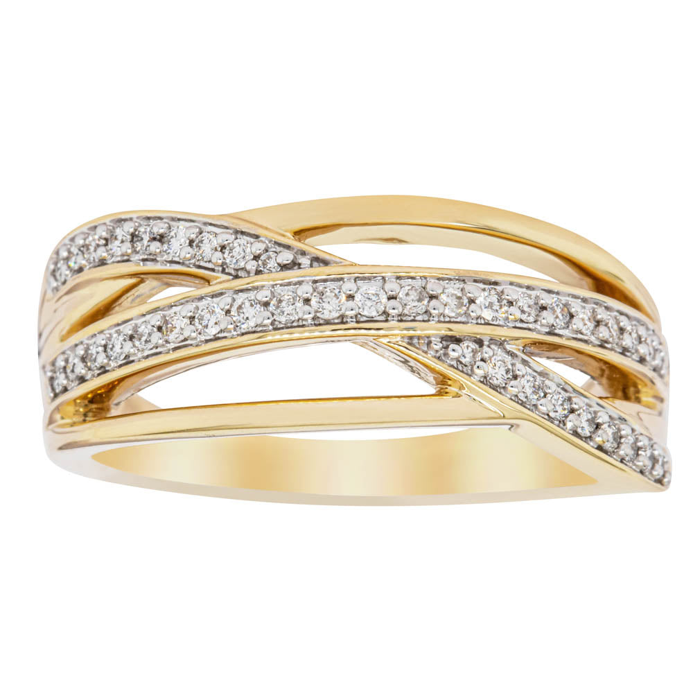 14ct Yellow Gold Diamond Nevaeh Band - Walker & Hall