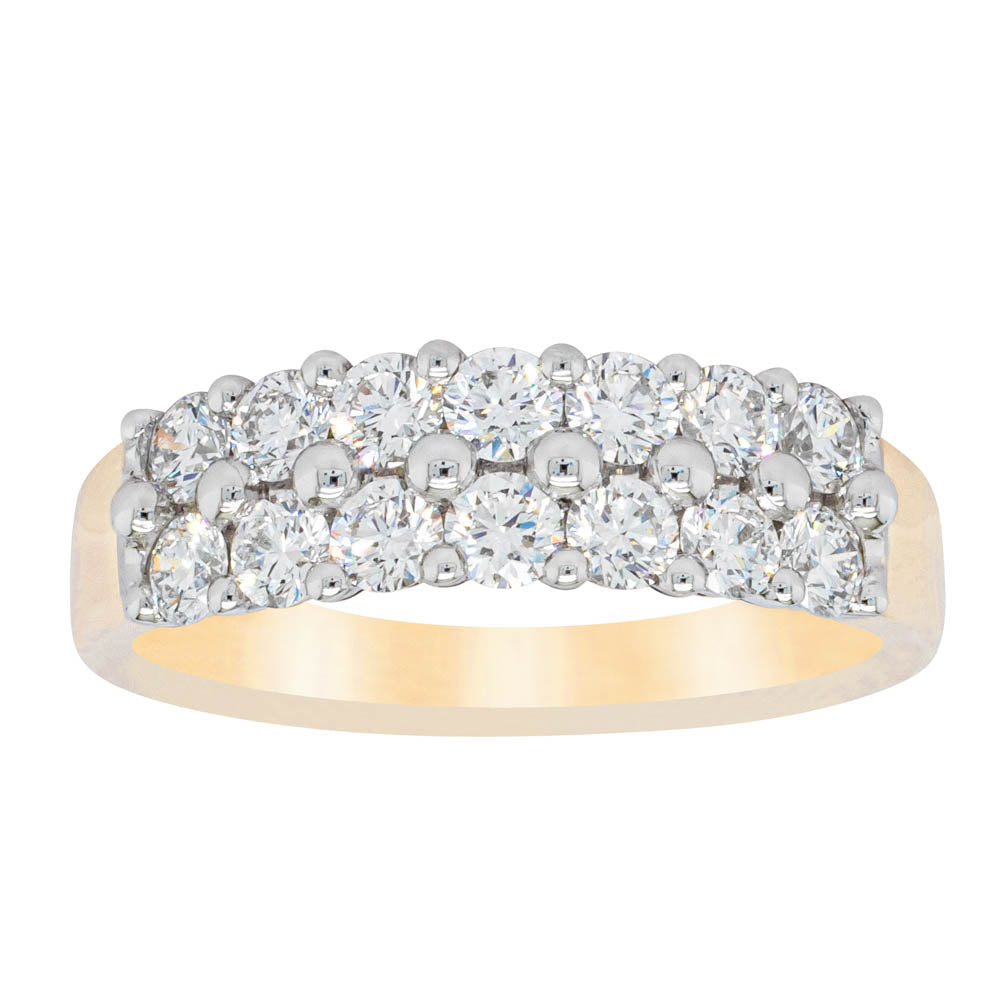 18ct Yellow Gold 1.00ct Diamond Apollo Ring - Walker & Hall