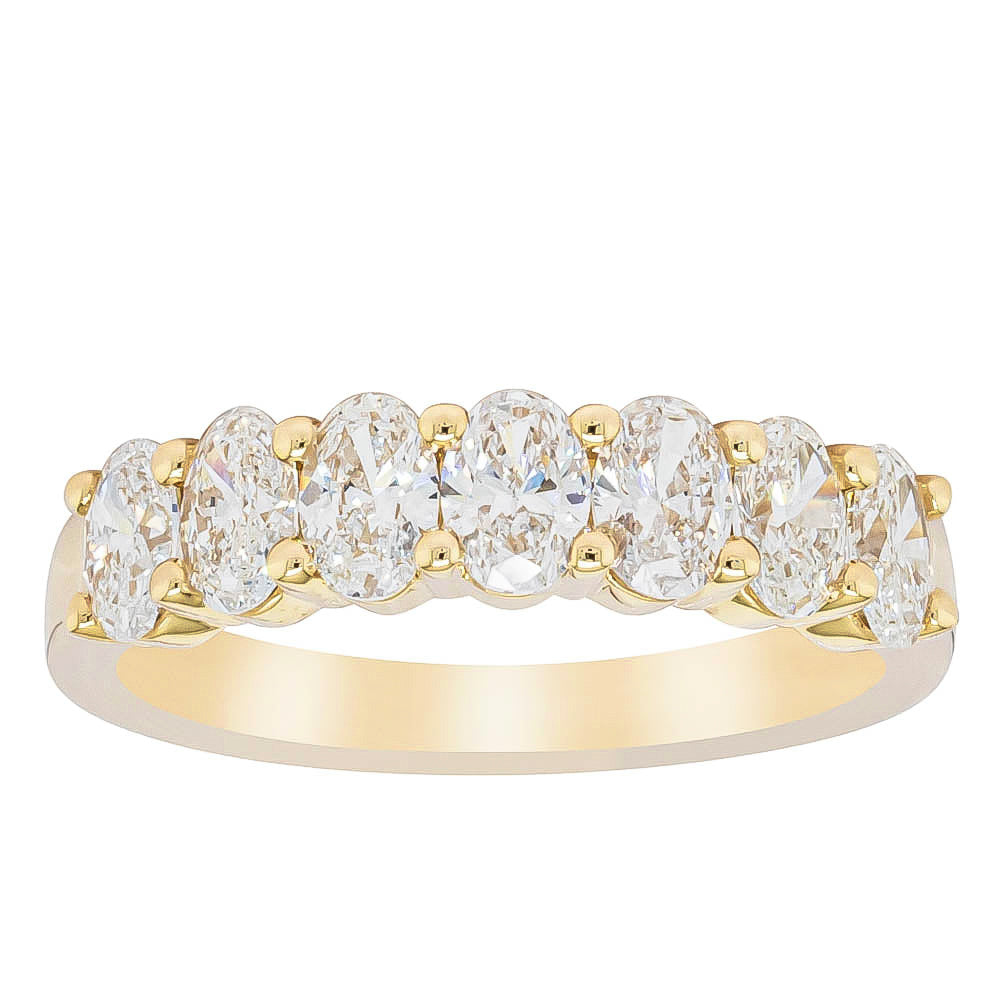 18ct Yellow Gold 1.31ct Oval Cut Diamond Panorama Ring – Walker & Hall