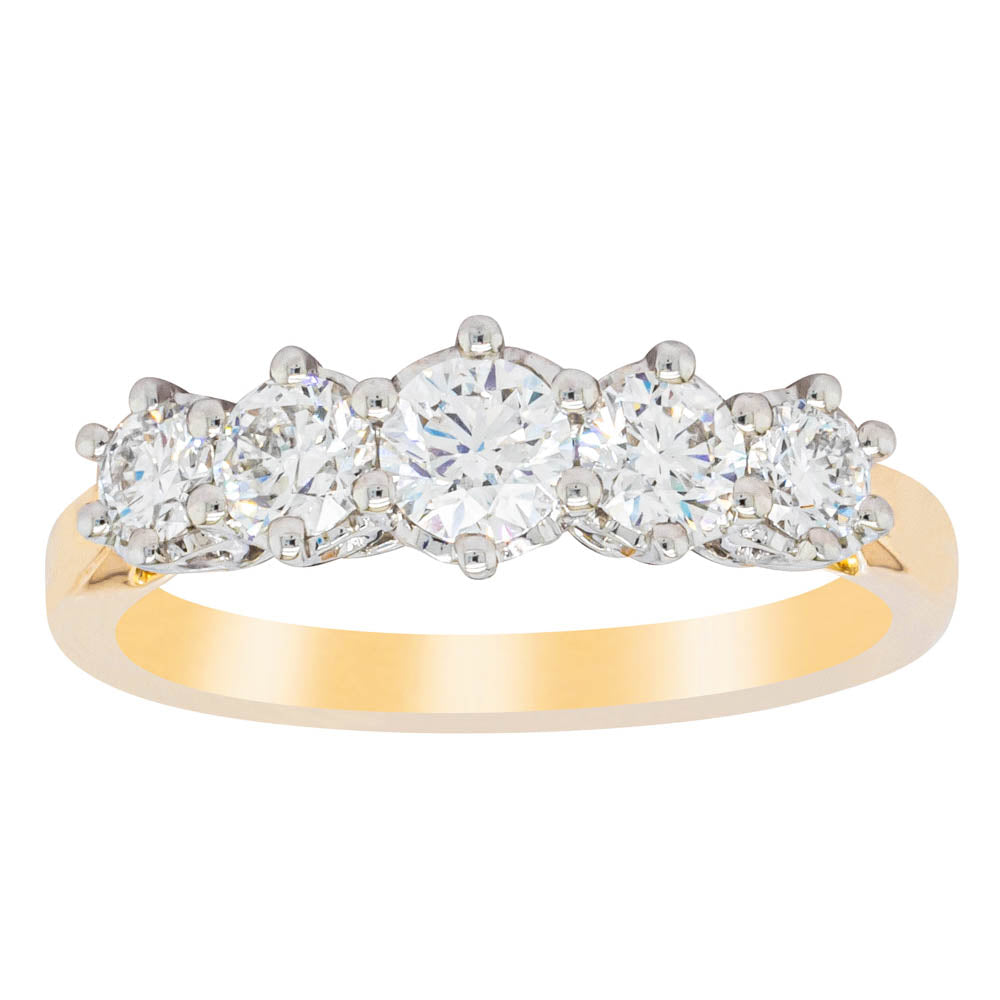 18ct Yellow Gold Diamond Monarch Ring - Walker & Hall