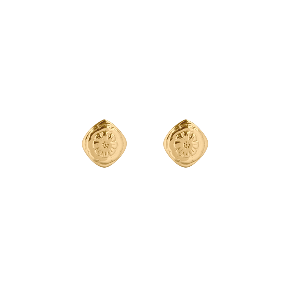 Boh Runga Mini Marigold Stud Earrings - Gold Plated - Walker & Hall