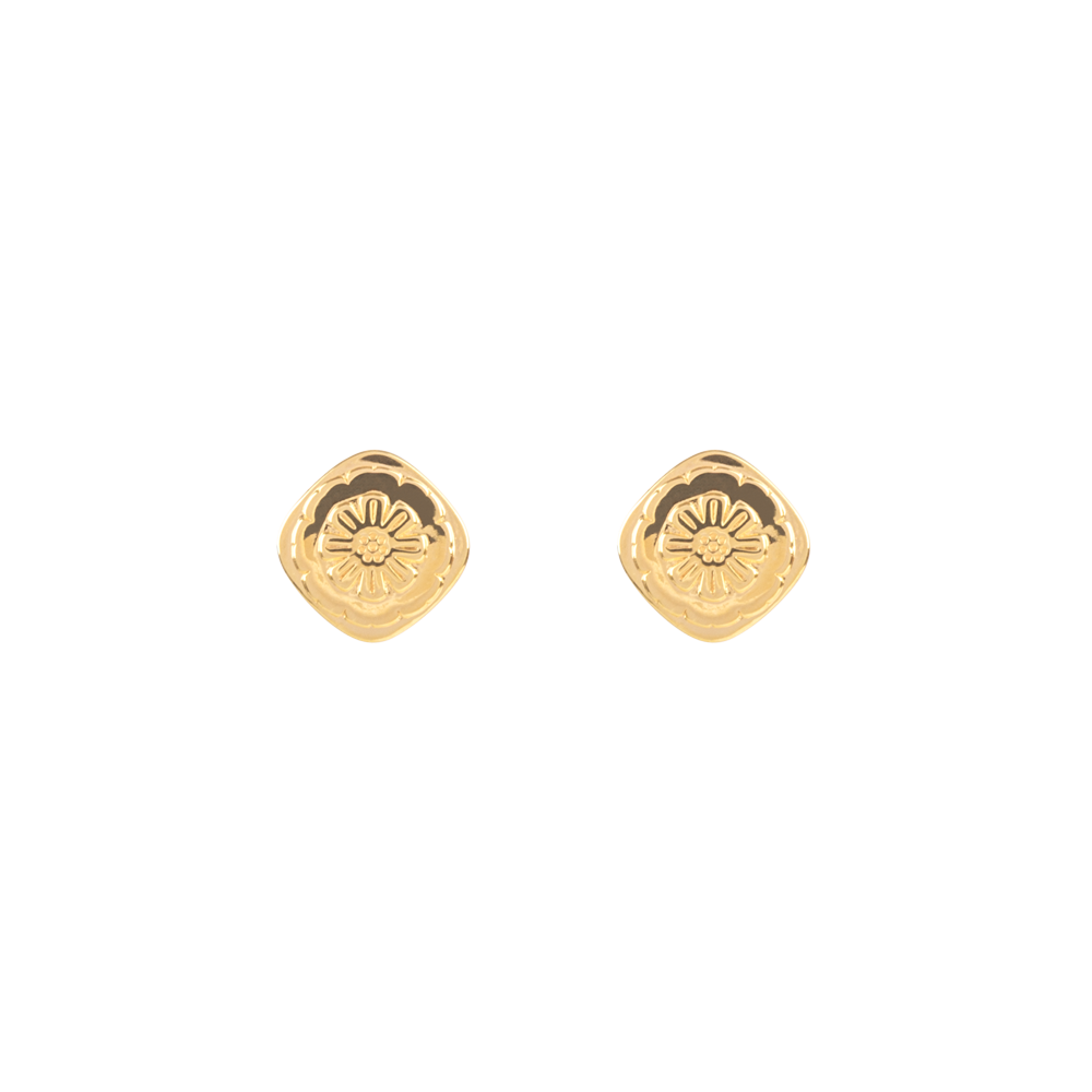 Boh Runga Marigold Stud Earrings - Gold Plated - W&H – Walker & Hall