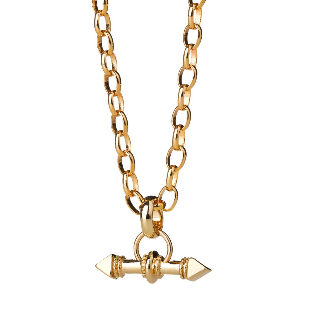 Karen Walker Arrow FOB Chain - 9ct Yellow Gold - W&H – Walker & Hall